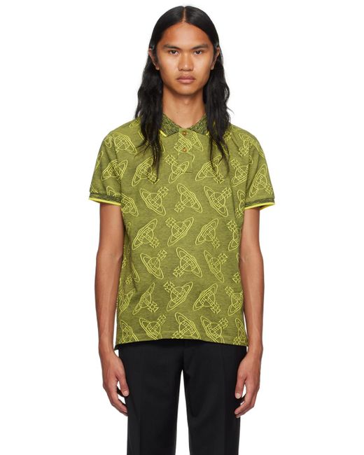 Vivienne Westwood Yellow Classic Polo in Green for Men | Lyst