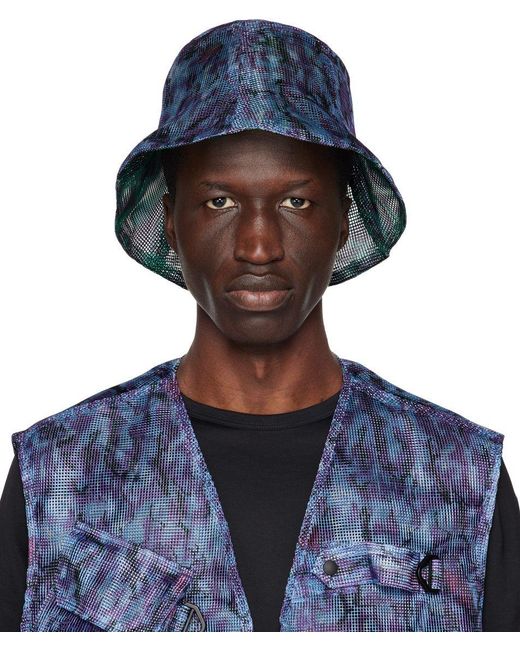 south2-west8-green-navy-reversible-tulip-bucket-hat-in-blue-for-men