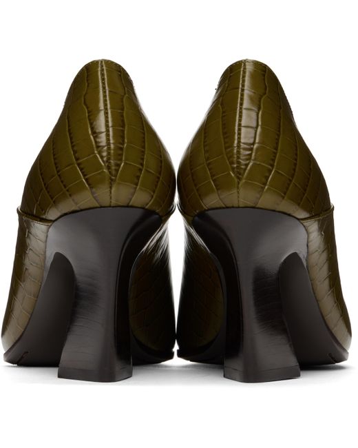 Bottega Veneta Lewis Heels in Green | Lyst