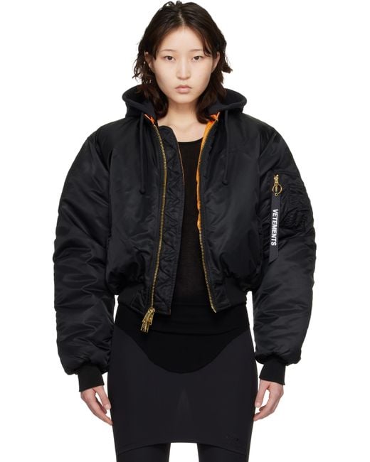 Vetements Alpha Industries Edition Fitted Reversible Bomber Jacket in ...