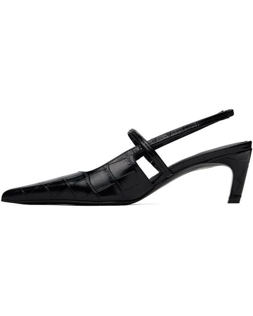 Totême 'The Sharp Slingback' Heels in Black | Lyst