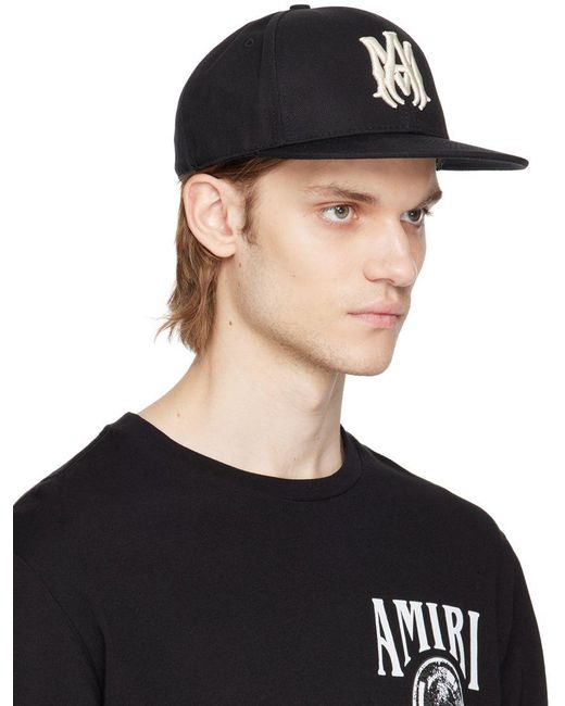 Amiri Amir Logo-embroidered Mesh Cap Hat in Black for Men | Lyst