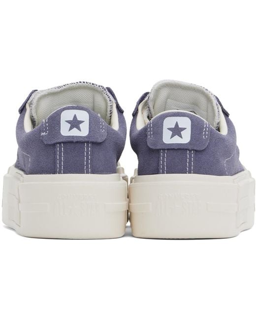 Converse Suede Platform Low-Top Sneakers in Black | Lyst