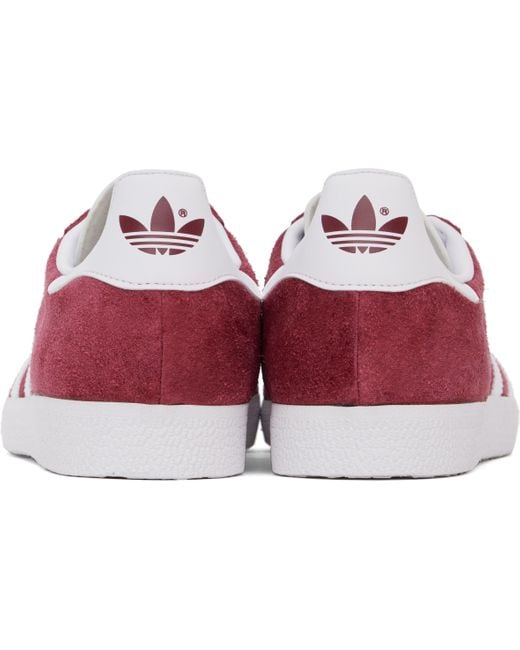 adidas Originals Burgundy Gazelle Sneakers in Black for Men | Lyst