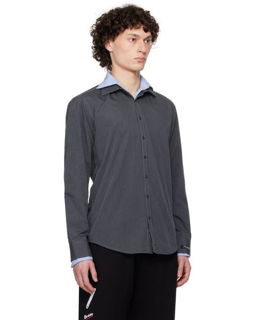 PROTOTYPES Double Layer Shirt in Black for Men | Lyst