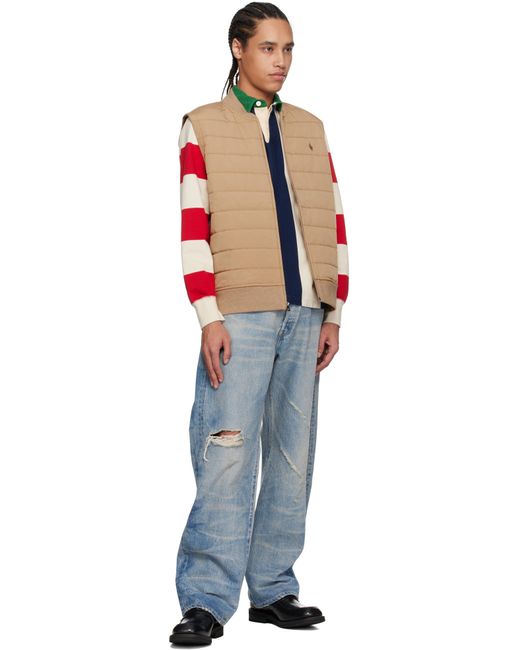 Polo Ralph Lauren Piqué Double-Knit Vest in Red for Men | Lyst