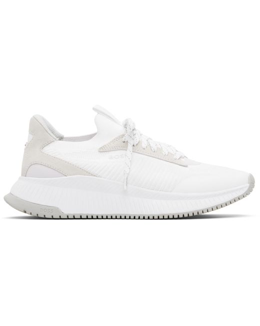 BOSS 'Ttnm Evo' Fishbone Sole Sneakers in Black for Men | Lyst