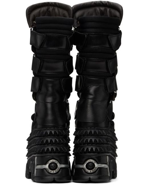 Vetements New Rock Edition Tower Boots in Black | Lyst