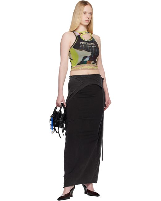 OTTOLINGER Ssense Exclusive Mesh Tank Top in Black | Lyst UK