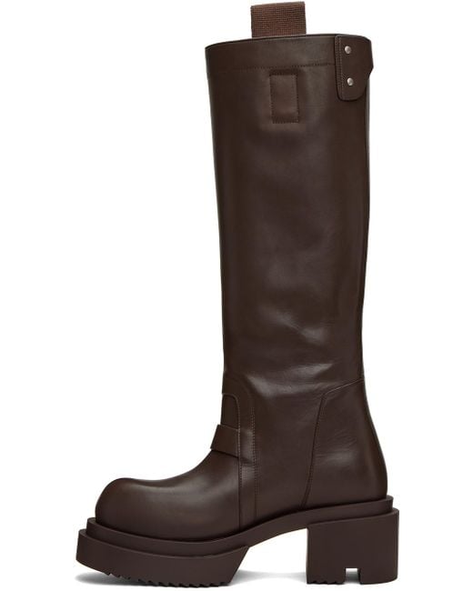 Rick Owens Brown Pull On Bogun Boots for Men | Lyst Rick Owens Brown Pull On Bogun Boots for Men | Lyst