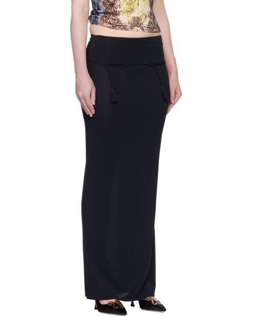 Jean Paul Gaultier 'The Long Garter' Maxi Skirt in Black | Lyst UK