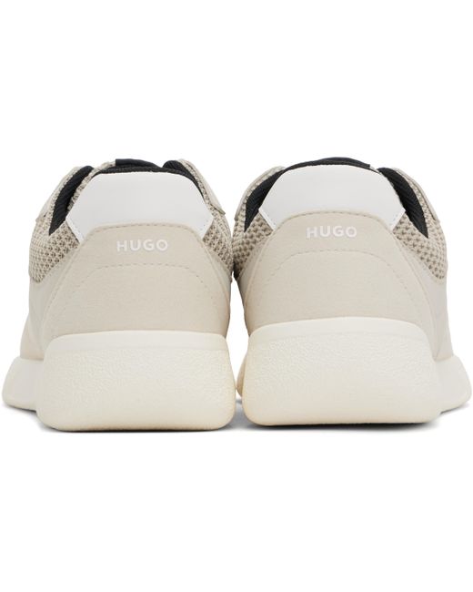 HUGO Football-Inspired Sneakers in Black for Men | Lyst