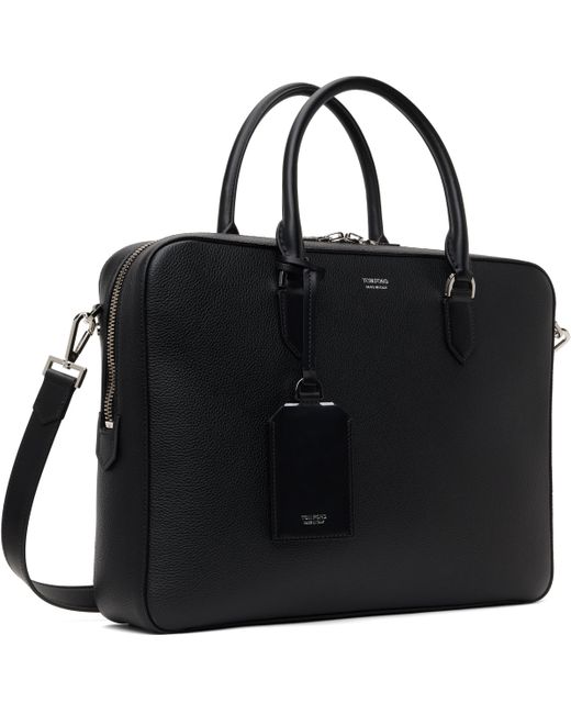 Tom Ford Soft Grain Leather Elliot Briefcase in Black for Men | Lyst