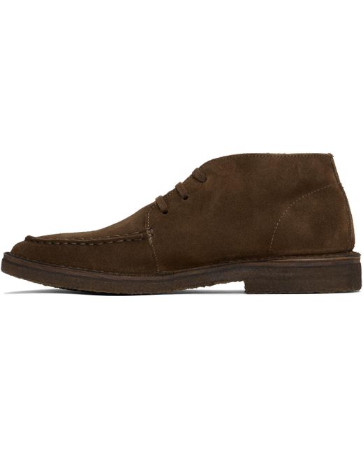 Drake's Crosby Moc-Toe Chukka Boots in Black for Men | Lyst
