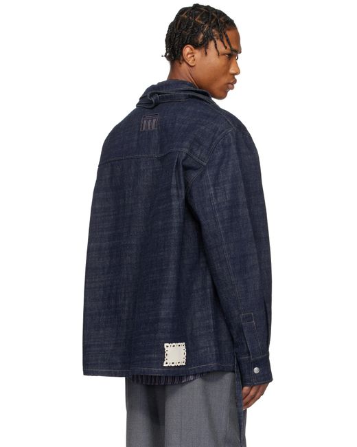 NULLUS Ssense Exclusive Rope Selvedge Denim Jacket in Blue for Men | Lyst