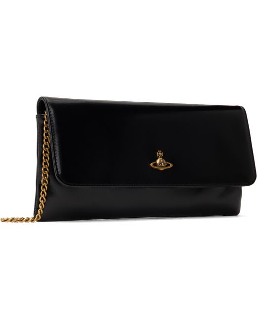 Vivienne Westwood Flap Clutch in Black | Lyst