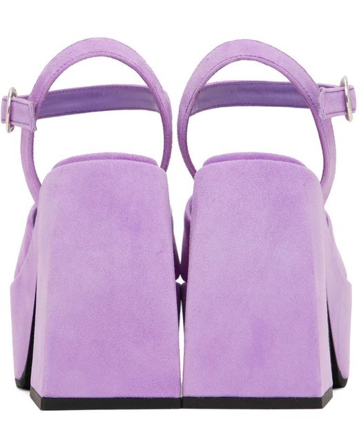NODALETO Bulla Joni Heeled Sandals in Purple | Lyst