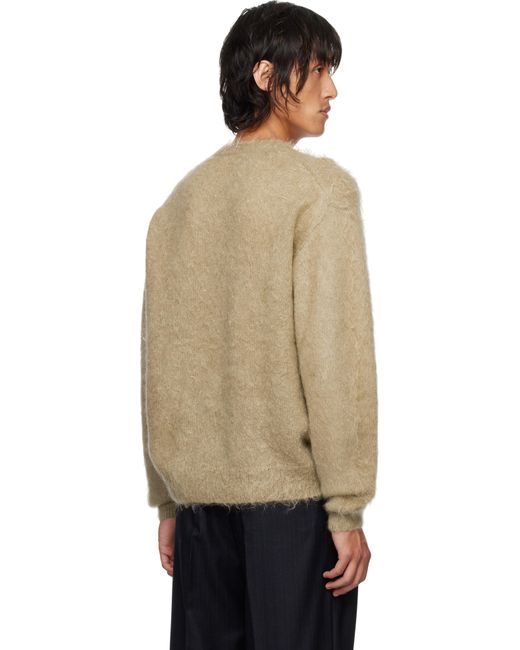 AURALEE Super Kid Mohair Sweater in Black for Men | Lyst