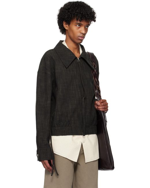 NULLUS Tie A Knot Jacket in Black for Men | Lyst