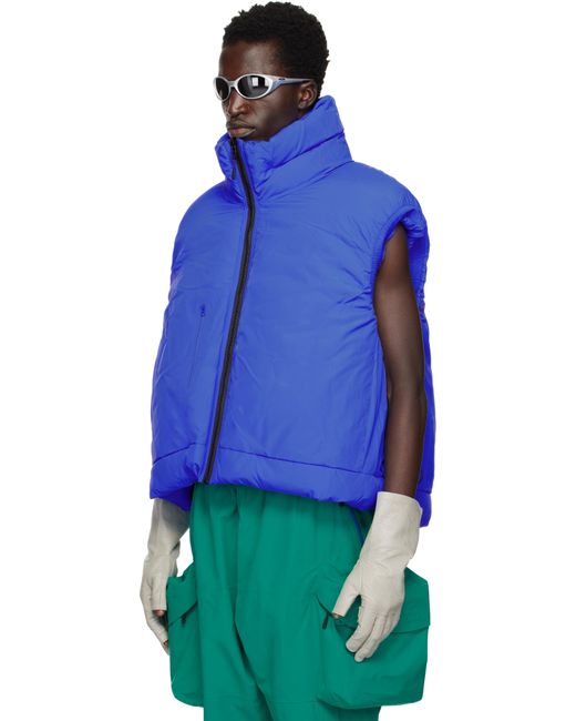 DingYun Zhang Swollen Reversible Down Vest in Blue for Men | Lyst