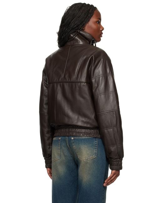 GIMAGUAS Paula Leather Jacket in Black | Lyst