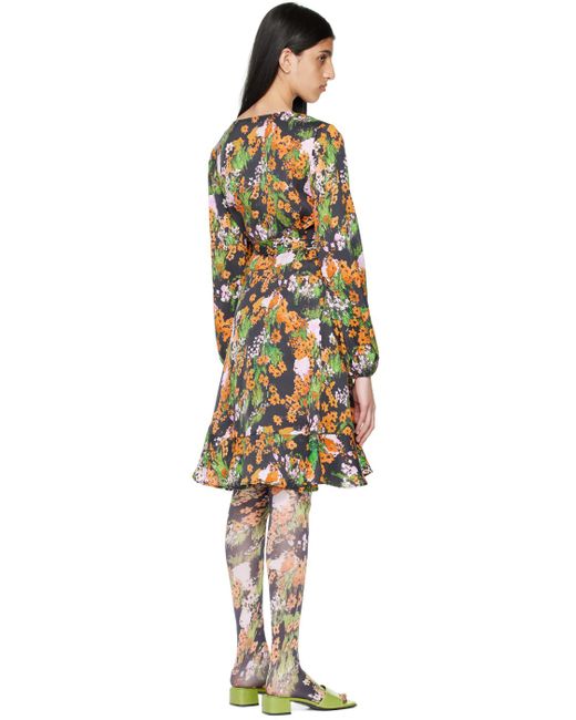 Stine Goya Rania Minidress in Black | Lyst UK