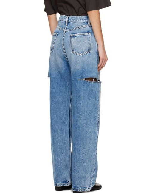 Maison Margiela Blue Slash Jeans | Lyst