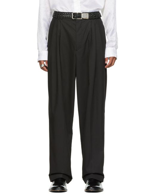 Lu'u Dan Pleated 80'S Trousers in Black for Men | Lyst