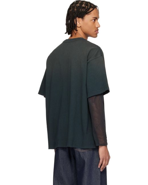 Acne Studios Layered Logo T-Shirt in Black for Men | Lyst UK