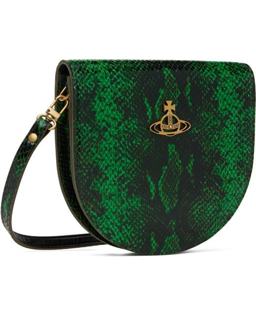 Vivienne Westwood Saddle Crossbody Bag in Green for Men | Lyst