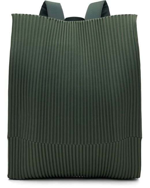 Homme Plissé Issey Miyake Pleats Backpack in Green for Men | Lyst