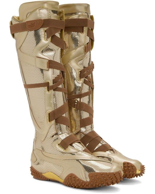 OTTOLINGER Gold Puma Edition Mostro Boots in Natural | Lyst