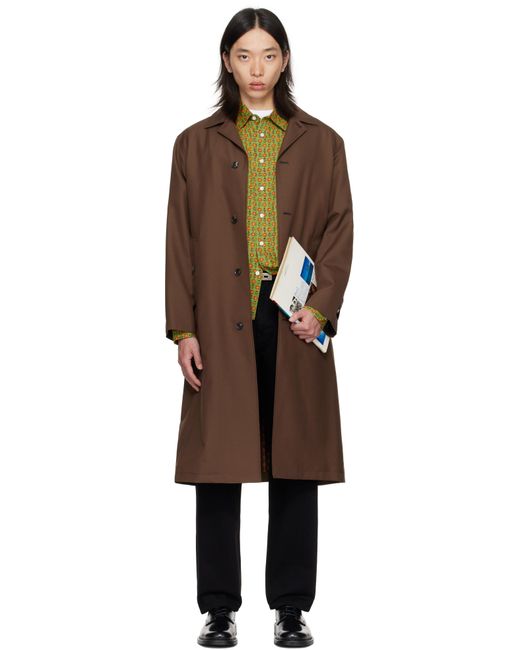 vowels Split Coat in Black for Men | Lyst UK