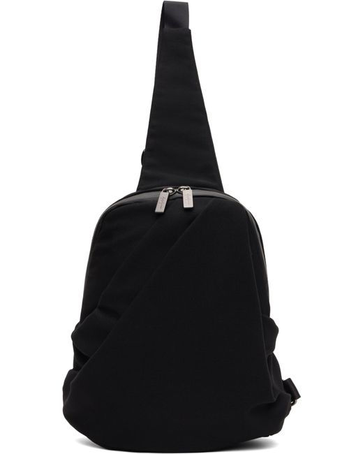 Yohji Yamamoto Wool Gabardine Nylon Tuck Sling Backpack in Black for ...