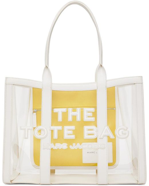 Marc Jacobs 'the Clear Large' Tote in Yellow | Lyst