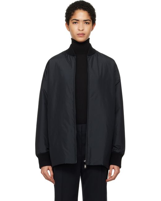The Row Vito Bomber Jacket in Black | Lyst