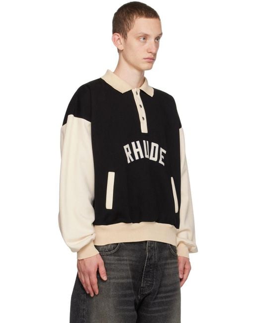 Rhude Black Automobili Lamborghini Edition Polo for Men | Lyst