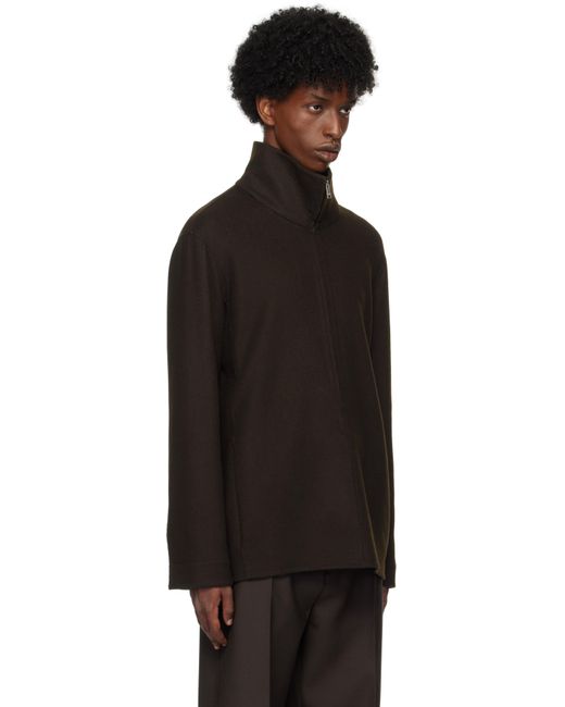 ZEGNA Trofeo Cashmere Overshirt Jacket in Black for Men | Lyst
