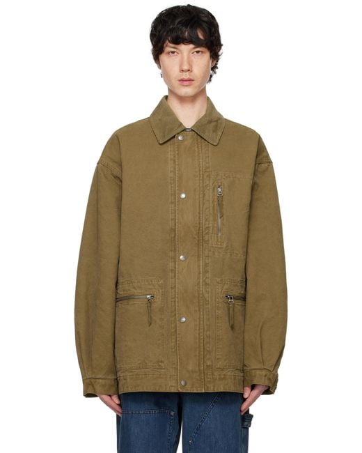 Isabel Marant Tan Kimel Jacket for Men | Lyst
