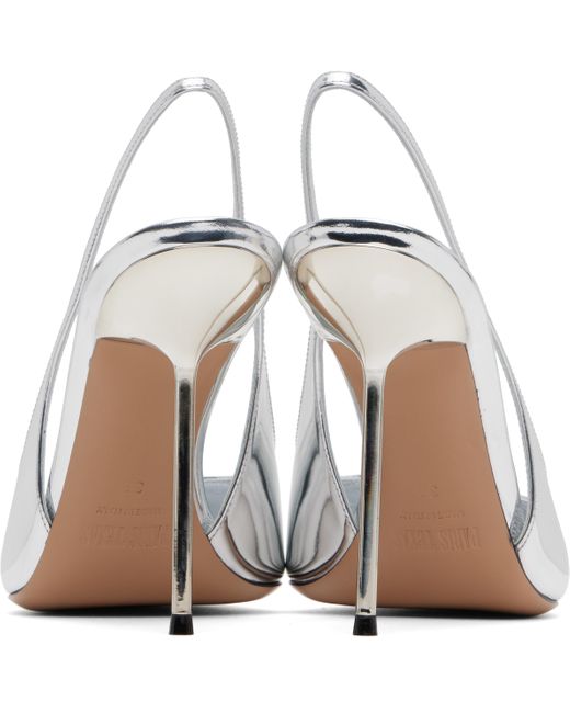 Paris Texas Lidia Slingback Heels in Black | Lyst