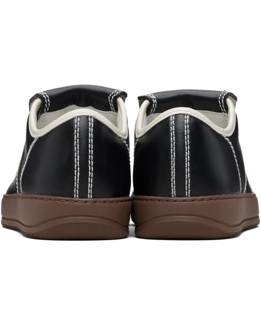 Lanvin Dbb1 Leather Tongue Sneakers in Black for Men | Lyst UK