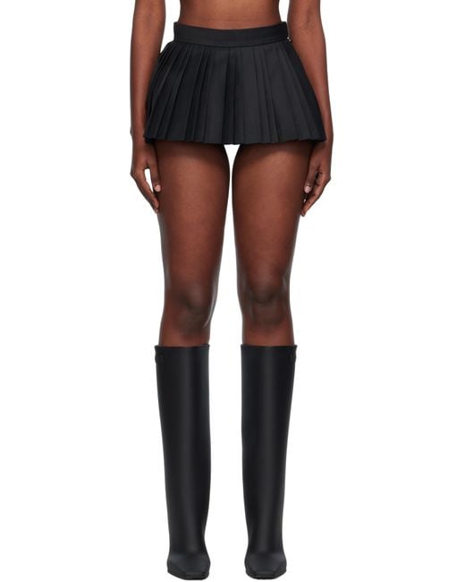 Pushbutton Volumed Micro Skort in Black | Lyst UK