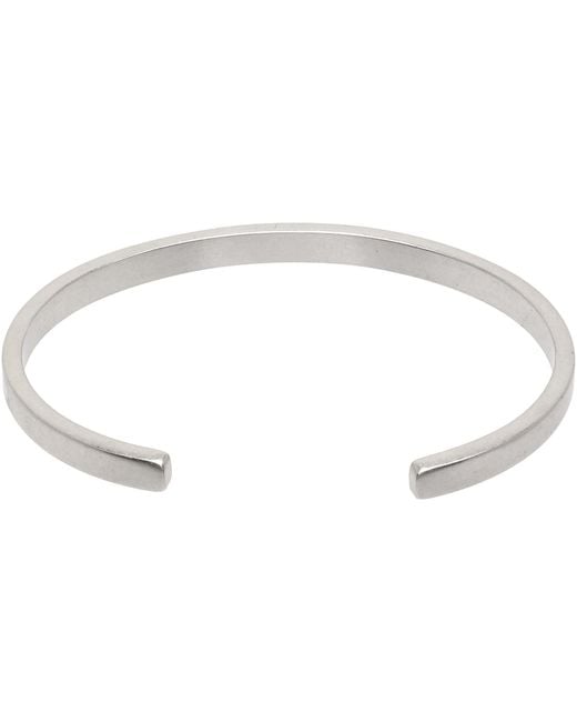 Maison Margiela Number Reference Cuff Bracelet in Black for Men | Lyst