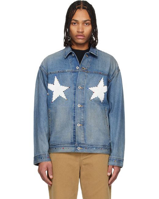 A Bathing Ape Color Stone Denim Jacket in Blue for Men | Lyst UK
