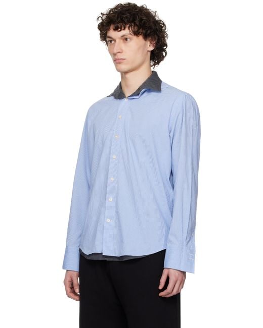 PROTOTYPES Double Layer Shirt in Black for Men | Lyst