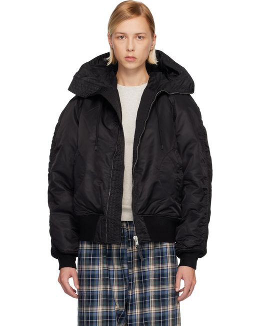ERL Flight Bomber Jacket in Black | Lyst UK