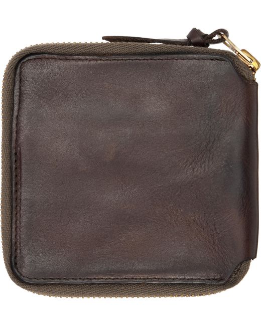 RRL Leather Zip Wallet in Brown for Men | Lyst UK