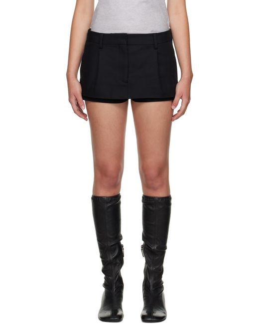 Acne Studios Layered Skort in Black | Lyst