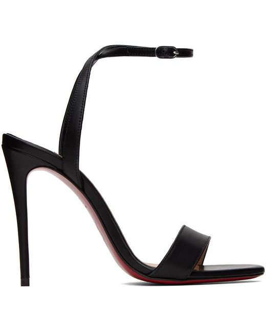Christian Louboutin Loubigirl 100 Heeled Sandals in Black | Lyst