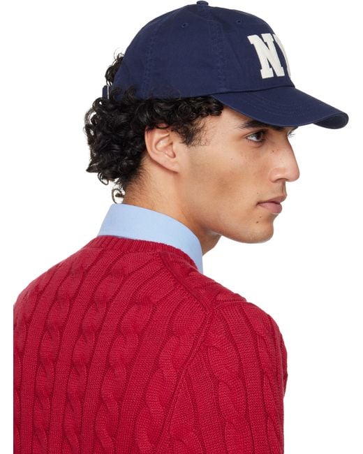 Polo Ralph Lauren Ny Patch Twill Ball Cap in Red for Men | Lyst UK